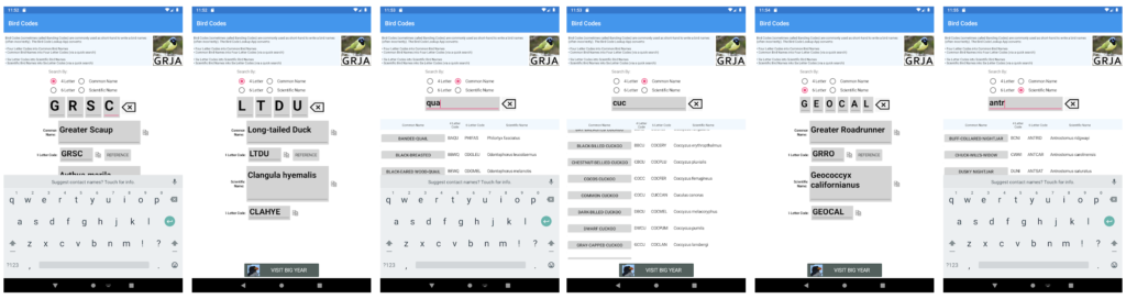 Bird Code Lookup - Big Year Birding