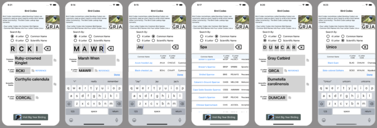 Bird Code Lookup - Big Year Birding